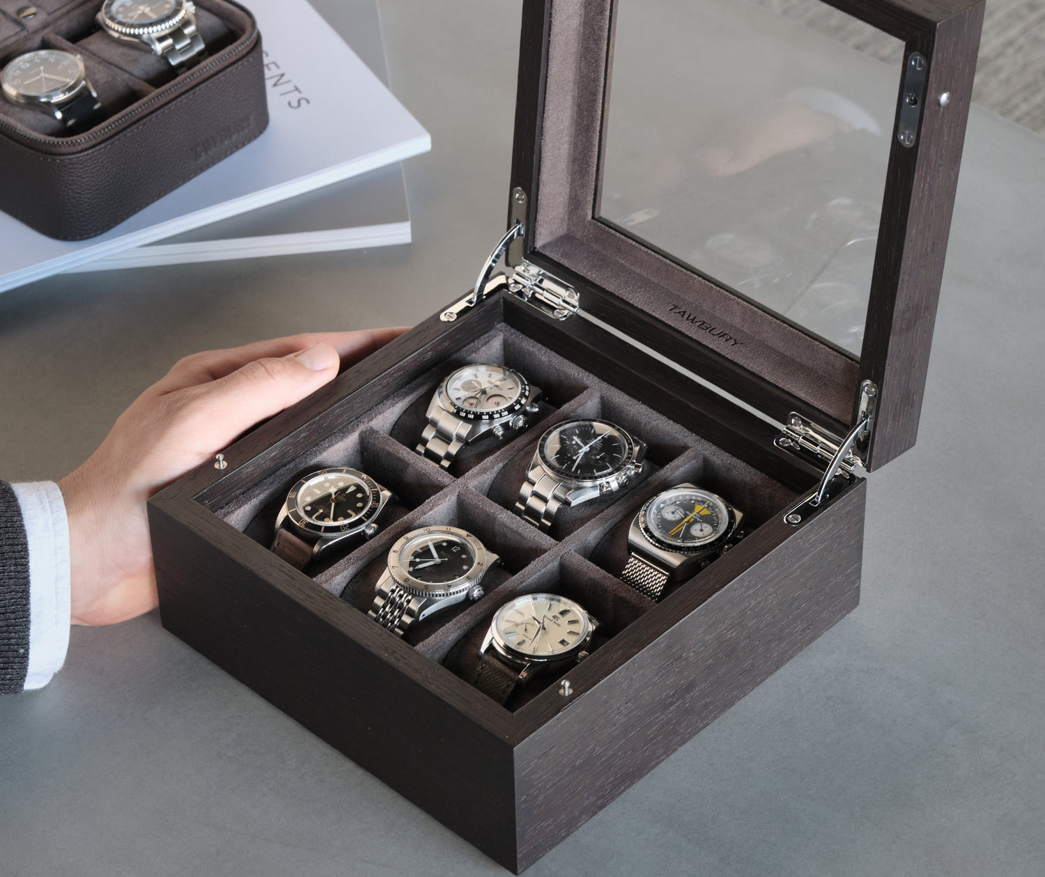 TAWBURY Watch Boxes & Watch Travel Cases - Watch Display Cases for Men